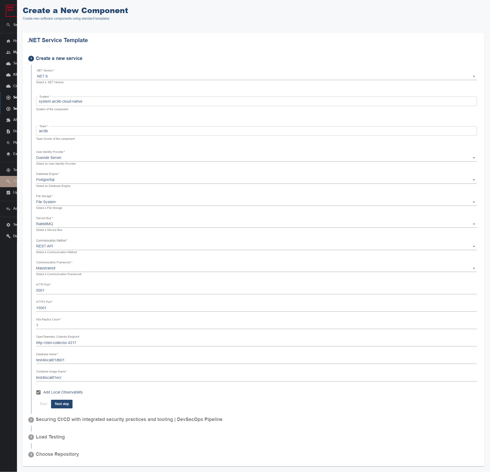 Exploring NashTech Self-Service Portal accelerator (practical steps ...