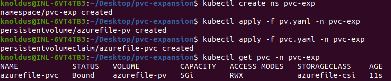 Persistent Volume Expansion in AKS - Static Resizing - NashTech Blog