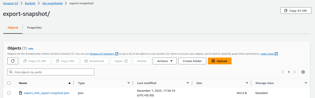 How to export RDS snapshot to AWS S3 bucket - NashTech Blog