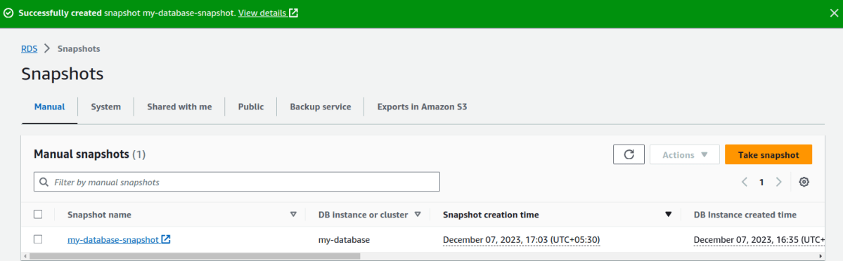 How to export RDS snapshot to AWS S3 bucket - NashTech Blog