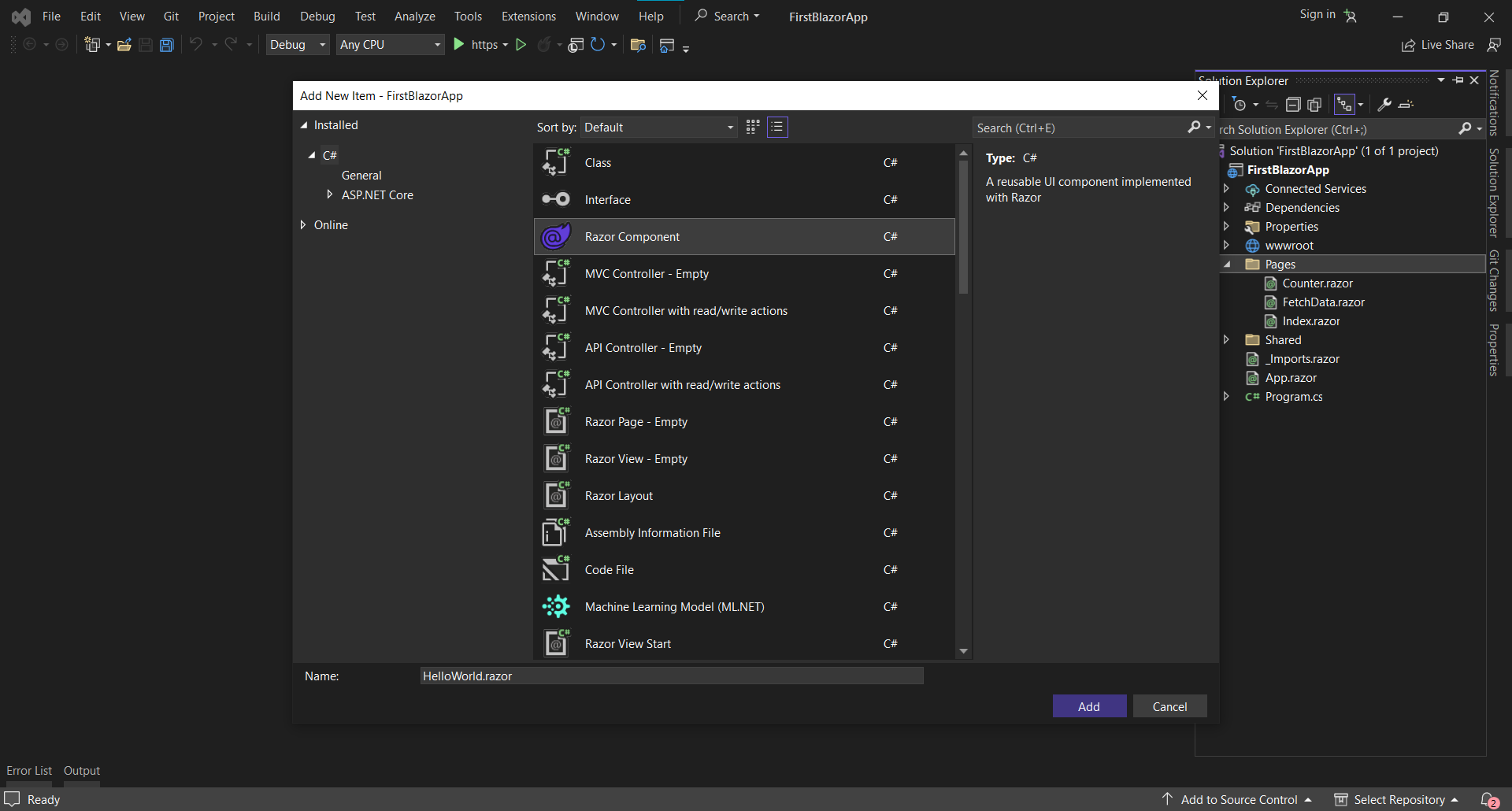 Getting started with Blazor - NashTech Blog