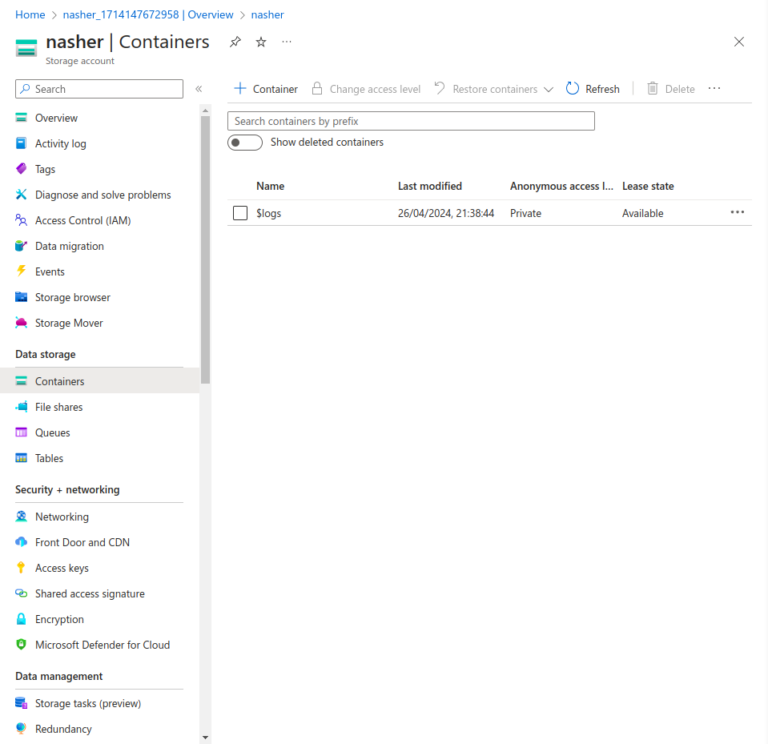 Creating and Configuring Containers in Storage Accounts on Azure ...