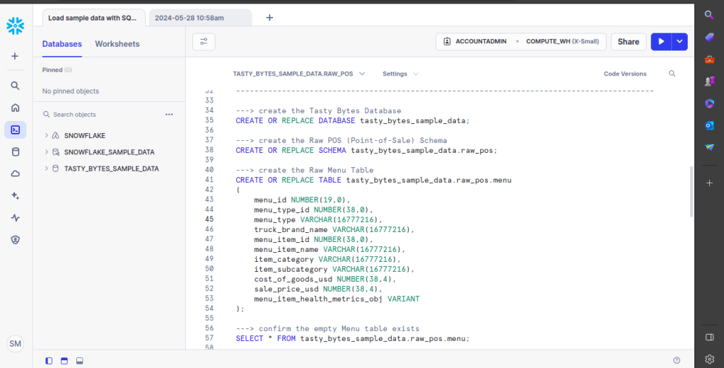 Load and Query Sample Data Using SQL in Snowflake - NashTech Blog