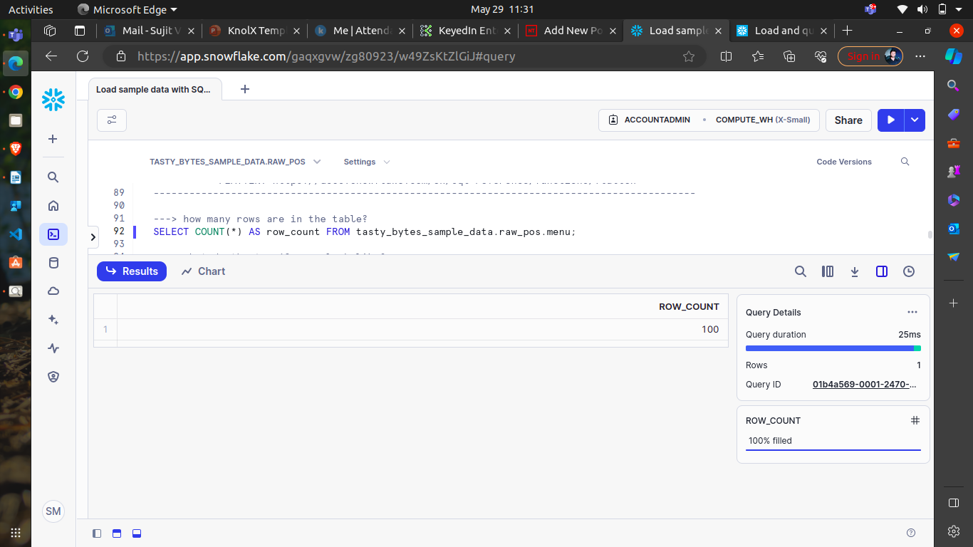 Load and Query Sample Data Using SQL in Snowflake - NashTech Blog