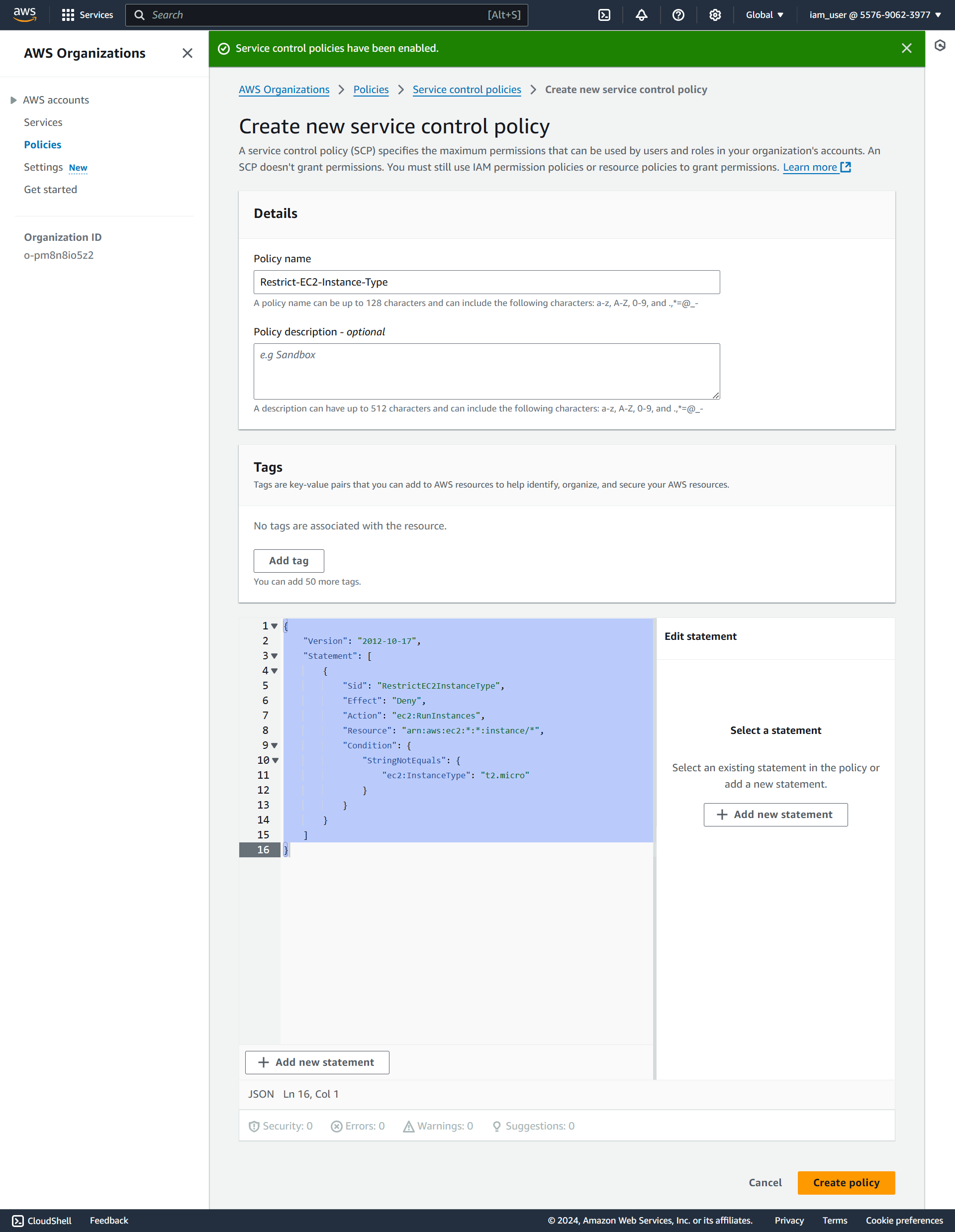 Understanding Service Control Policies in AWS