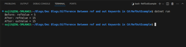 Difference Between ref and out Keywords in C# - NashTech Blog