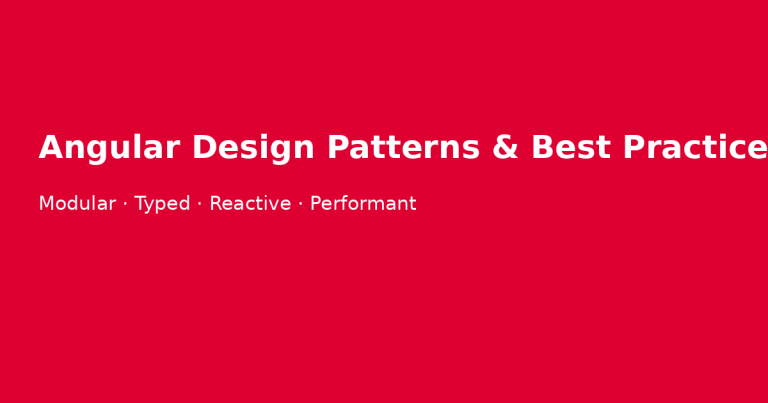 Angular Design Patterns and Best Practices - NashTech Blog