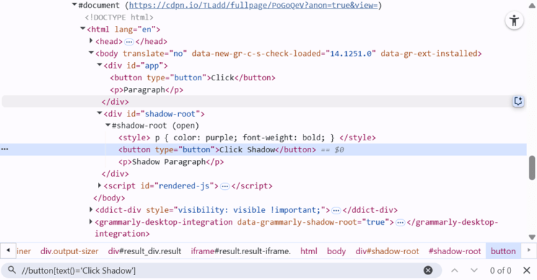 How to handle Shadow DOM in Selenium WebDriver - NashTech Blog