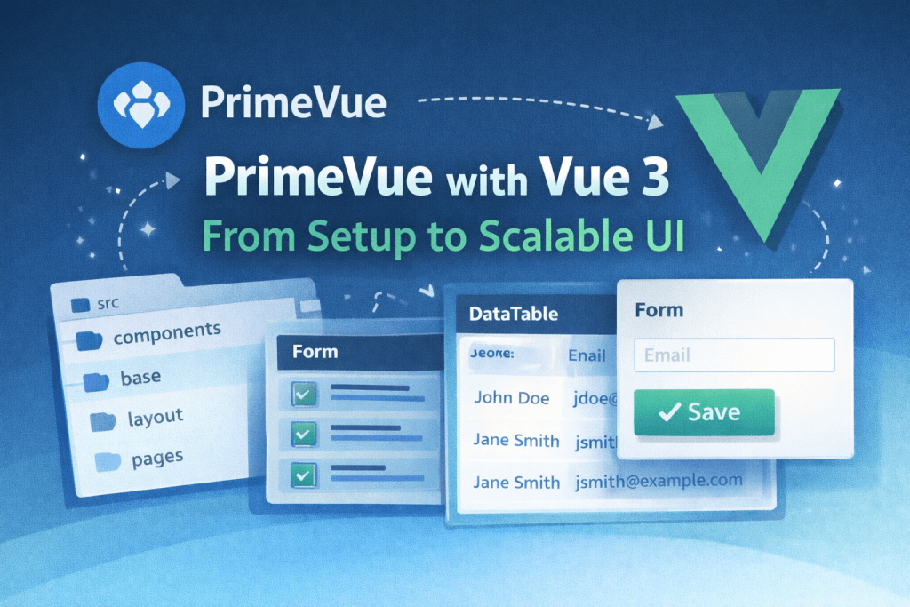 PrimeVue with Vue 3: From Setup to Scalable UI - NashTech Blog